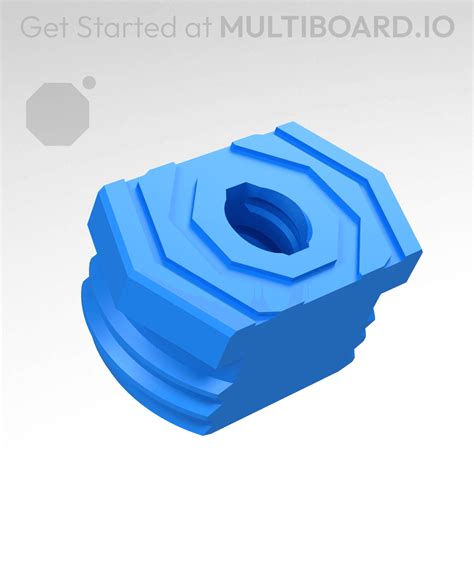 9 Mm Big Thread Flat Head Small Thread Hole Shank T Bolt 3d Model By Multiboard On Thangs