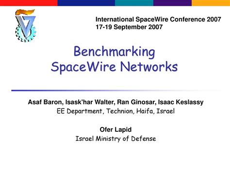 Benchmarking SpaceWire Networks - ppt download