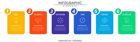 Workflow Infographic Elements Concept Design Vector Stock Vector Royalty Free