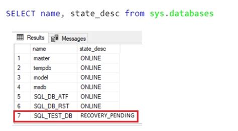Dealing with Recovery Pending State: A Concise Guide