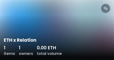eth x relation collection opensea