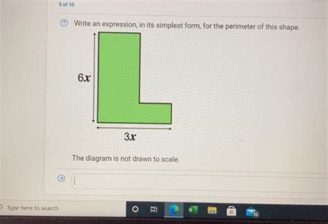 Solved 9 Of 10 Write An Expression In Its Simplest Form For The