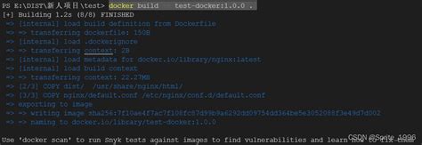 Windows开发环境下docker部署vue项目docker部署vue Windows Csdn博客