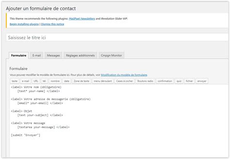 Créer et intégrer un formulaire sur son site web