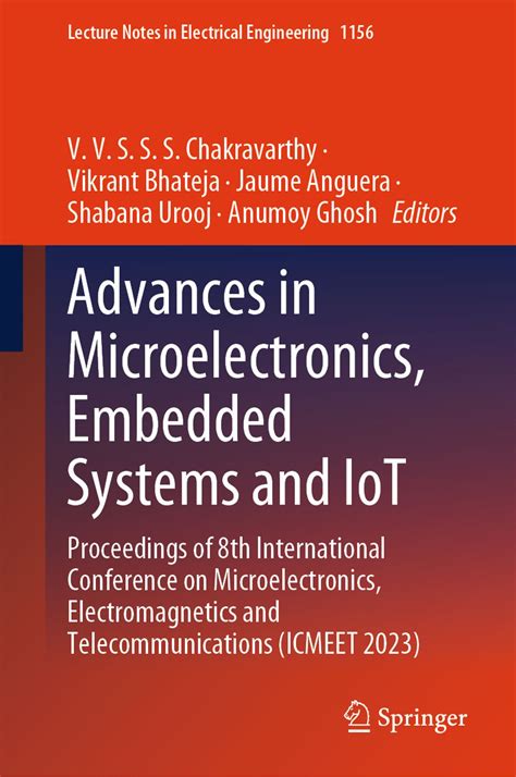 Advances In Microelectronics Embedded Systems And Iot Ebook De Epub Rakuten Kobo España