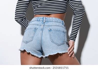 73613 Women Bending Over Short Shorts Royalty Free Images Stock