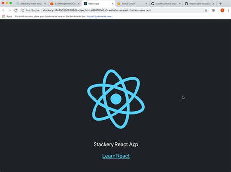 React Single Page App Stackery Documentation