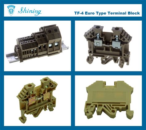 Tf 4 Rail Mounted Euro Type 4mm Terminal Block Shining Eande Industrial