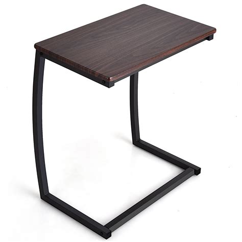 couch table sofa side c table c shaped end table with steel frame snack