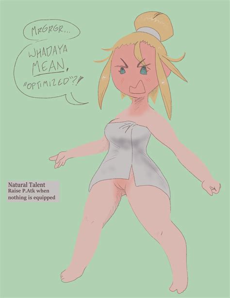 Rule 34 Blonde Hair Blush Bravely Second D Monomicon Dialogue Embarrassed Embarrassed Nude