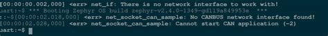 No Network Interface Was Found When Running Socketcan Sample · Issue 30432 · Zephyrproject Rtos