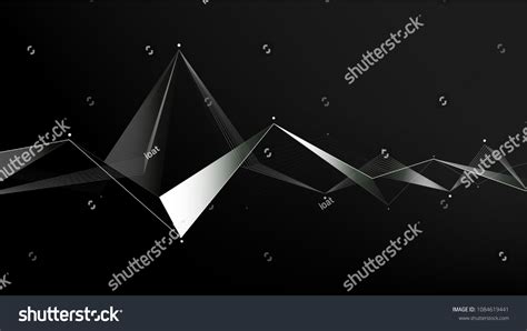 Wireframe Sound Wave Stock Vector Royalty Free 1084619441 Shutterstock