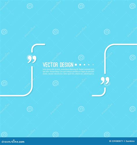 Quote Frame With Commas Stock Vector Illustration Of Feedback 239380871