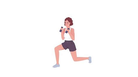 Cartoon Exercise Fitness