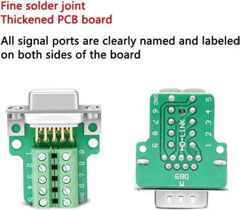 DB Breakout Connector Solderfree Metal Shell RS Adapter