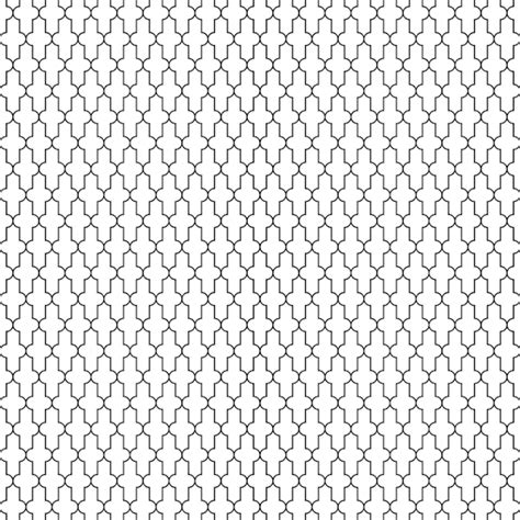 Elegant Interlocking Lattice Pattern In Black And White Jiffy Designs