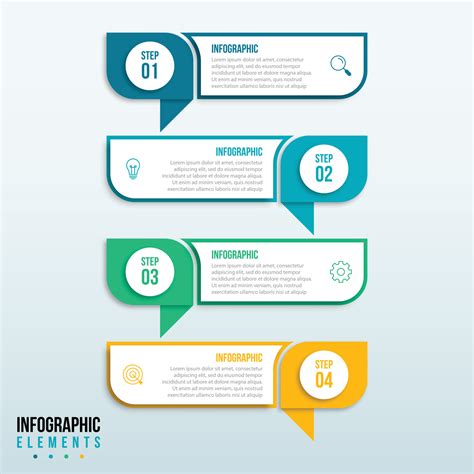 vector infographic label design template with icons and 4 options or