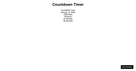 React Moment Countdown Examples Codesandbox