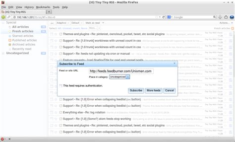 Install Tiny Tiny RSS Reader On Ubuntu Debian Unixmen