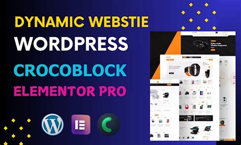 build dynamic woordpress website by crocoblock jet engine and elementor pro by wpdeveloperayub