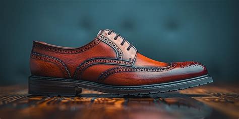Mens Classic Business Brogues Premium Ai Generated Image