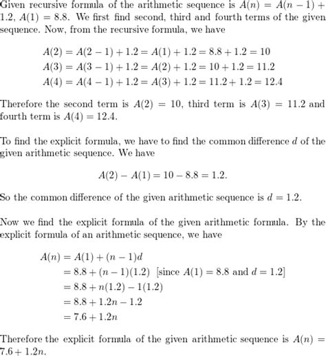 Recursive Formula