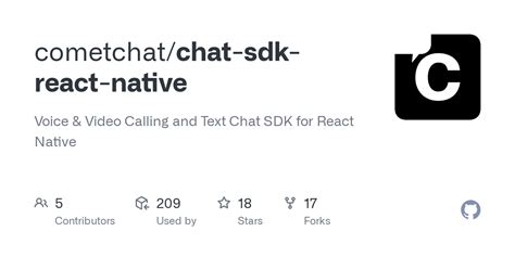 github cometchat chat sdk react native voice and video calling and