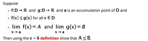 solved suppose f d → r and g d→ r and a is an accumulation