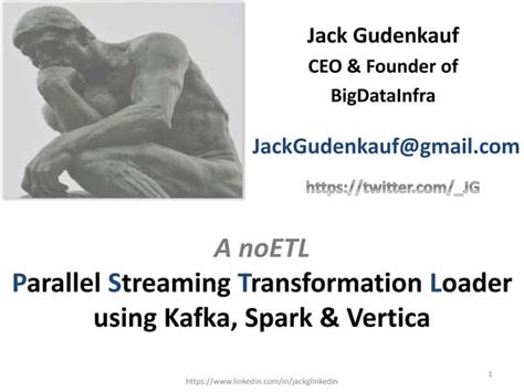 A Noetl Parallel Streaming Transformation Loader Using Spark Kafka