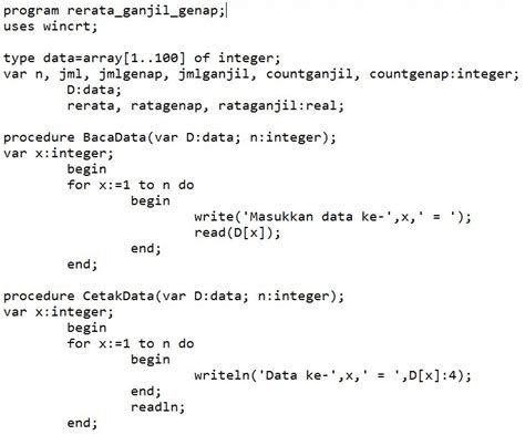 Contoh Program Array Dalam Pascal Turtlelasopa