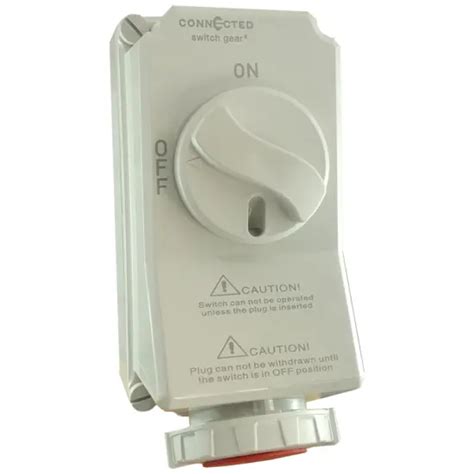 Ip67 Switched Socket Outlet 5 Pin 16a 400v Cee Form