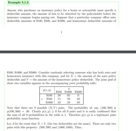Solved In The Table In Example The Sum Of Chegg Com