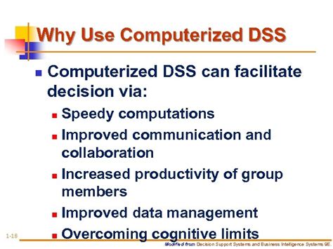 decision support systems and business intelligence learning