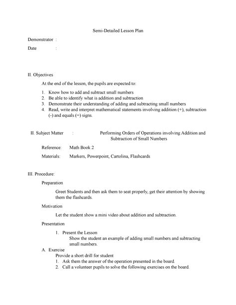 Performing Orders Of Operations Involving Addition And Subtraction Of Small Numbers Semi