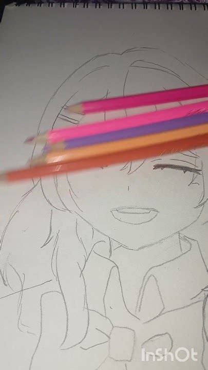 رسمت انمي شعرها وردي🌷 Youtube