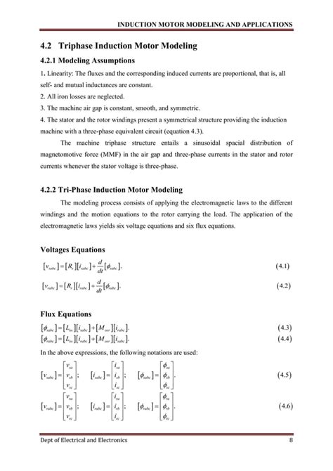 Induction Motor Modelling And Applications Report Pdf