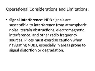 Non Directional Beacon NDB Slides Pptx