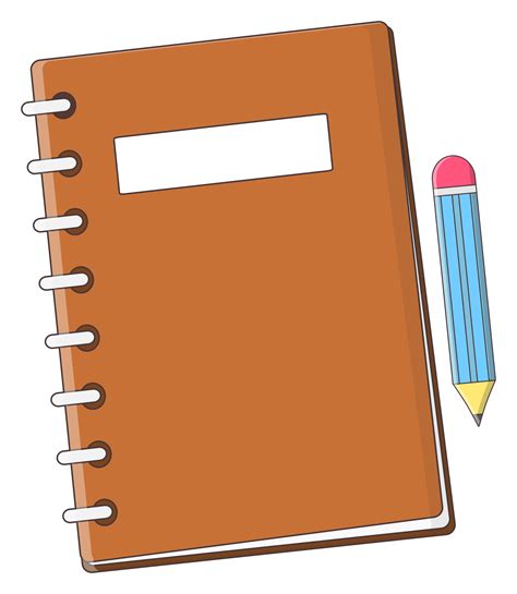 Notepad And Pencil Png