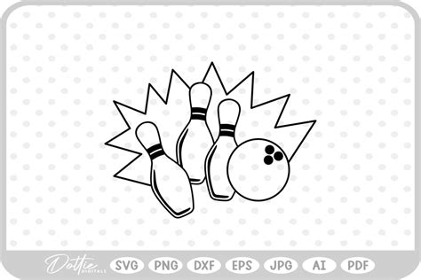 Bowling Pins Svg Png Dxf Graphic By Dottiedigitals · Creative Fabrica