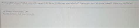 Solved Please Helpa Vertical Right Circular Cylindrical Tank