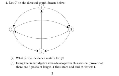 Solved Let G Be The Directed Graph Drawn Below A What Chegg