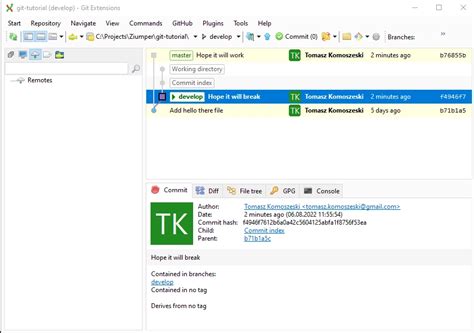 How To Solve Rebase And Merge Conflicts With Gitextensions Ziumper