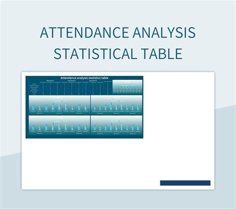 Attendance Analysis Statistical Table Excel Template And Google Sheets File For Free Download