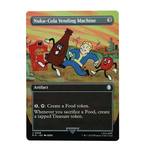 Nuka Cola Vending Machine 358 Fallout Pip Normal Mtg Proxy Cards From 29 Free Shipping