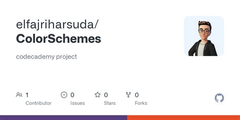 Github Elfajriharsudacolorschemes Codecademy Project