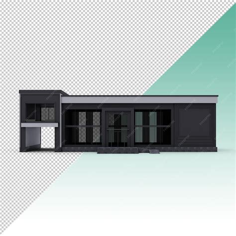 Mini Prédio De Escritórios Isolado Psd Premium