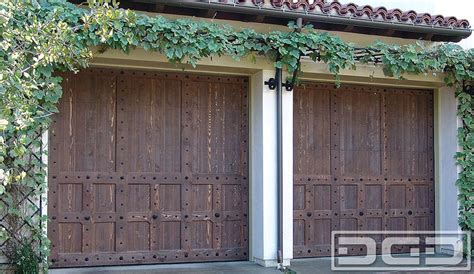 Spanish Style Wooden Gates Garage Door Custom Architectural