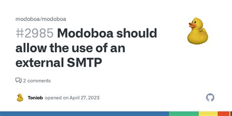 modoboa should allow the use of an external smtp · issue 2985