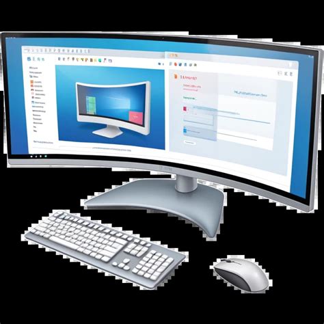 create an emoji for ux ui design show large curved monitor displaying