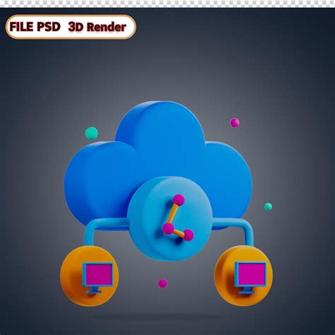Premium Psd Cloud Share
